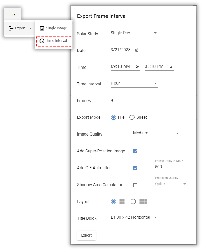 Export Images and GIFs - Agile Form - Software for architects